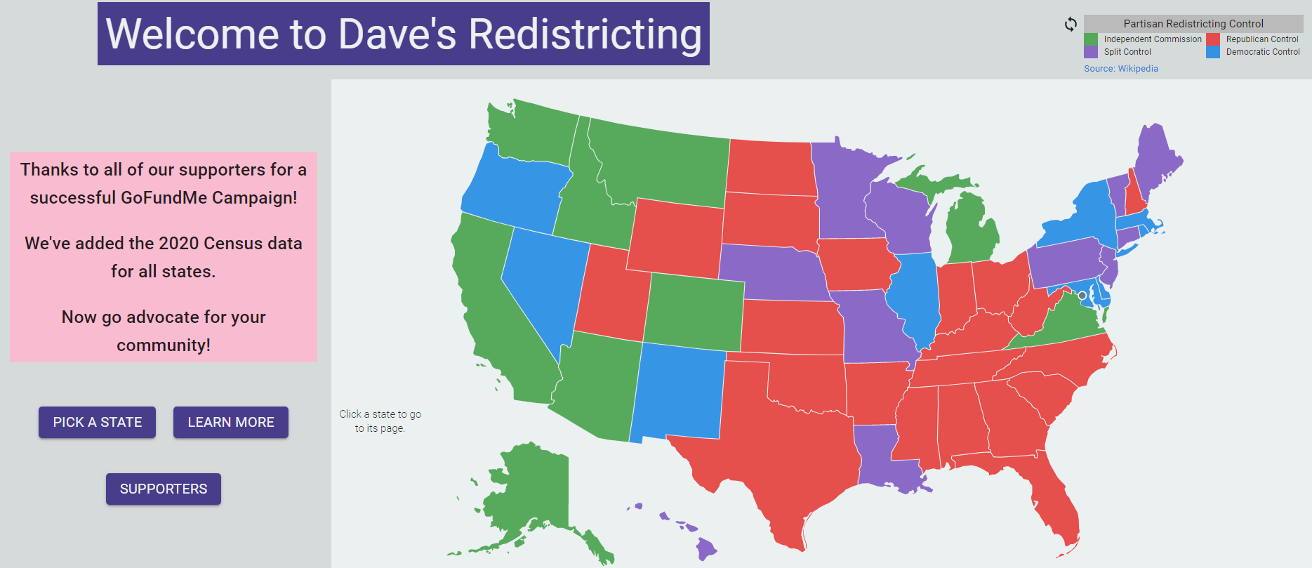 Redistricting Example